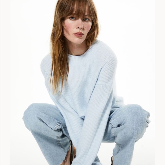 H&M | Sweaters | Hm Sweater Light Blue | Poshmark